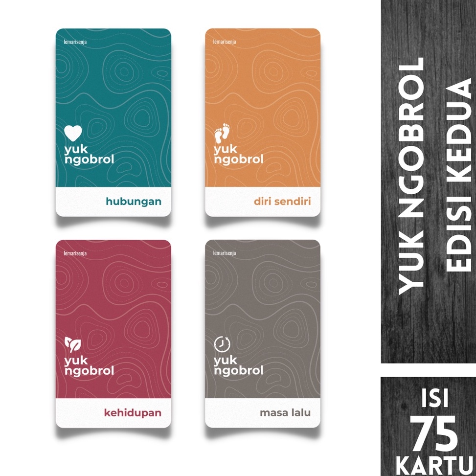 Jual HARGA BERSAHABAT| Lemari Senja - Kartu Permainan - Yuk Ngobrol edisi kedua ISI 75 KARTU ...