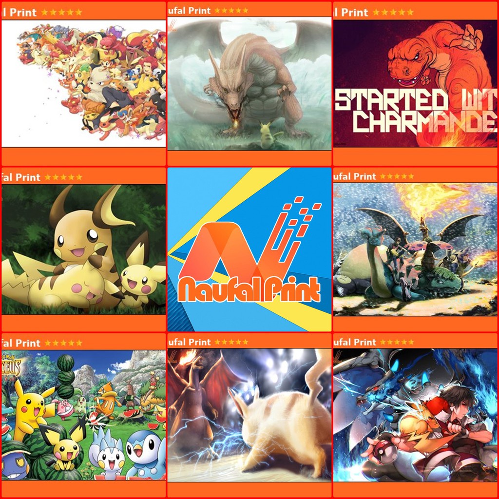 Jual Sticker | Poster A3 & A4 | pokemon | pikachu | anime | blastoise ...