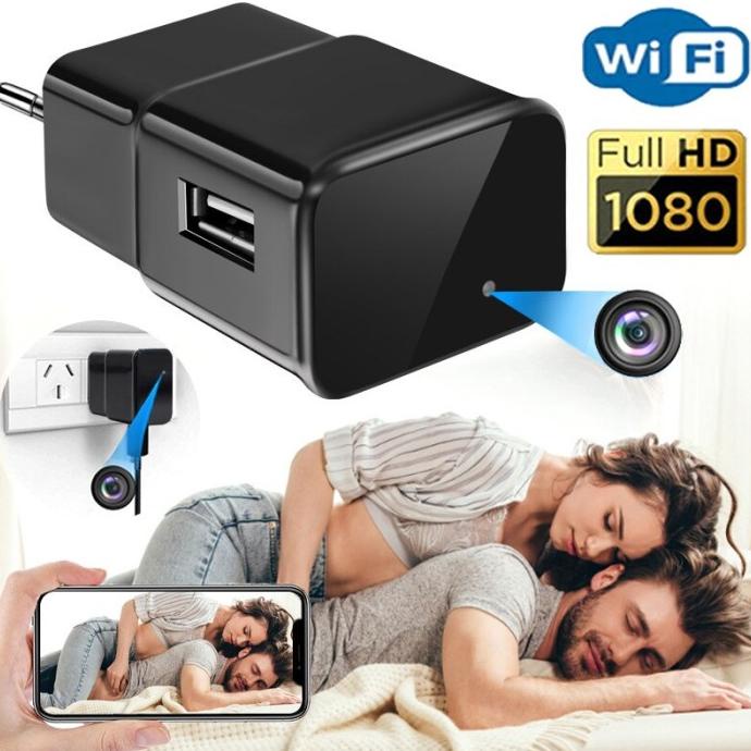 Jual New Spy Camera Adaptor Wifi Cctv Cam Adapter Charger 5V 2A Limited ...