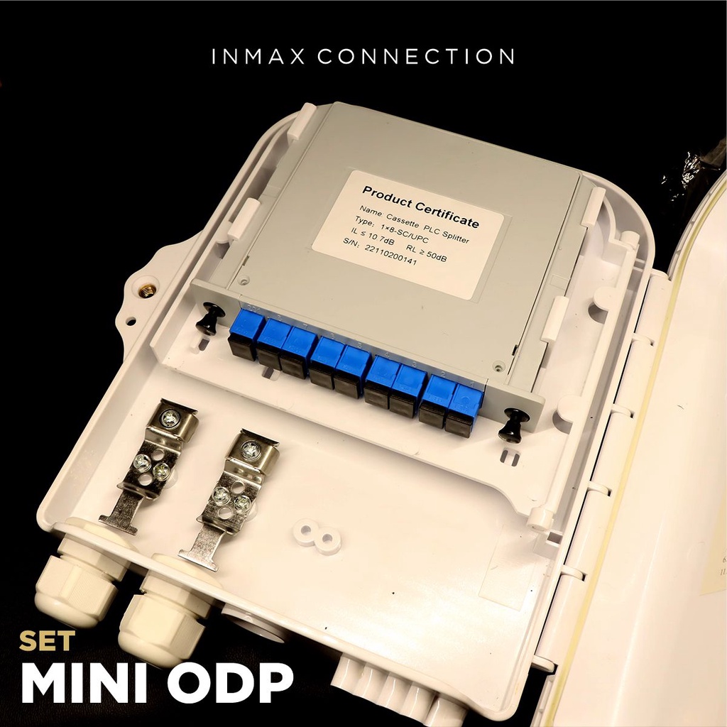 Jual Mini ODP Pole 8 Core Set - PLC Splitter - Kotak Fiber Optik - Box ...
