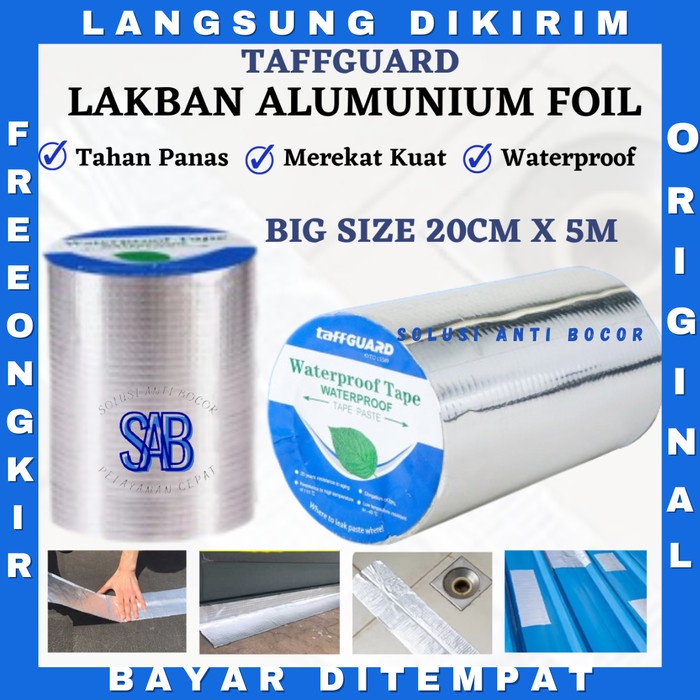 Jual Terlaris Pipe Lakban Alumunium Foil Waterproof Tambal Atap Pipa ...