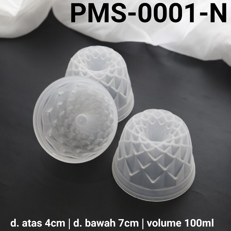 Jual GR-PMS-0001 Cetakan pudding puding mini jelly bavaya spin diamond ...
