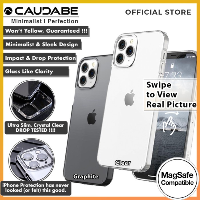 Jual Original Caudabe Lucid Clear Case iPhone 12 Pro Max 12 Pro 12 12 ...