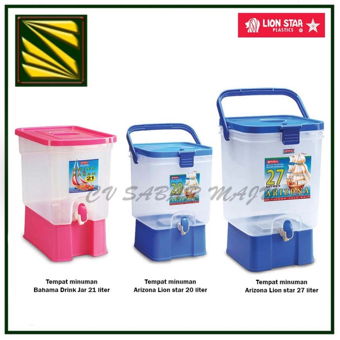 Jual Dispenser Minuman Lion Star Arizona 20L , 27L & Bahama Drink Jar ...