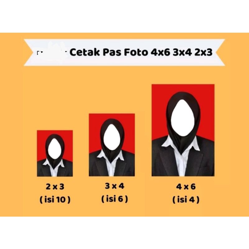 Jual Cetak Pas Foto ukuran 2x3 3x4 4x6 | Shopee Indonesia