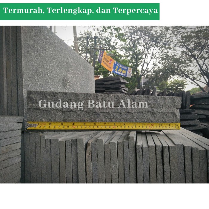 Jual Batu Alam Andesit Susun Sirih 3x40 | Shopee Indonesia