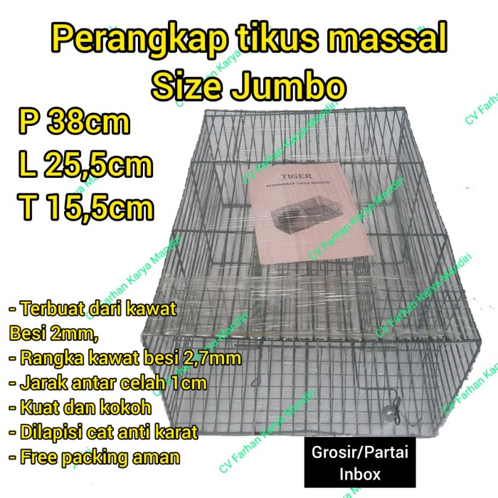 Jual Perangkap/Kandang/Jebakan Tikus Jumbo Kawat Tebal | Shopee Indonesia