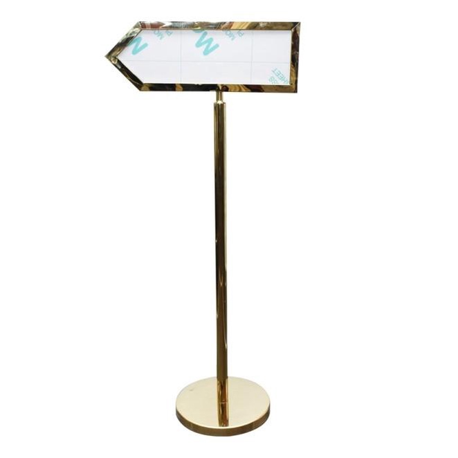 Jual Tiang Penunjuk Arah Tiang Pengumuman Sign Stand Krisbow Emas ...