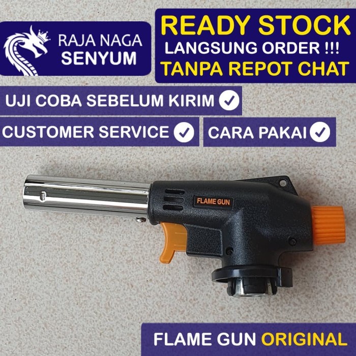 Jual Flame Gun Fire Torch Pistol BBQ Portable Kepala Gas Las Pematik ...