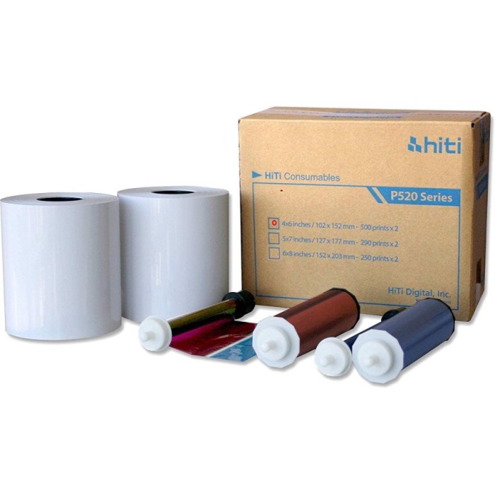 Jual Terlaris Hiti P520 / P525 4R 4X6" (10X15Cm) G2 Paper And Ribbon ...