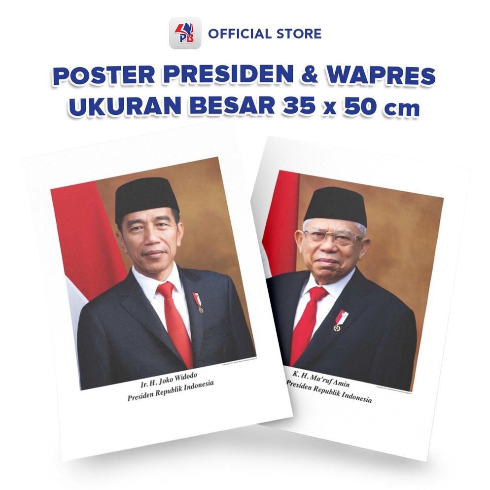 Jual Foto Presiden Dan Wakil Presiden Indonesia 2019 - 2024 Jokowi ...