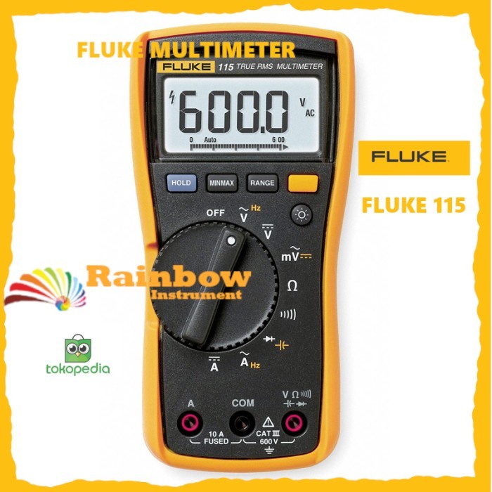Jual Multitester Digital /Compact True Rms Multimeter Fluke 115 ...