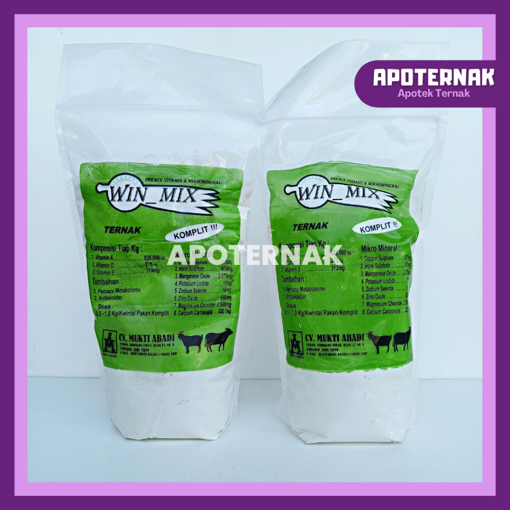 Jual WIN MIX TERNAK 1,5 Kg | Premix Komplit Untuk Ternak Ruminansia ...