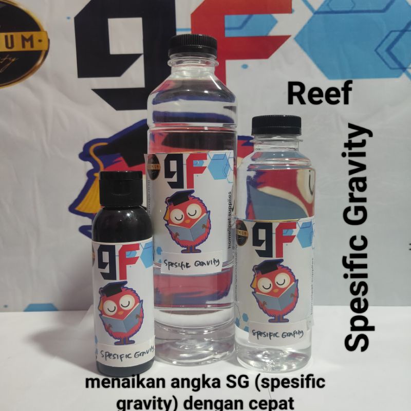 Jual GF specific gravity menaikan specific gravity parameter air laut 500ml | Shopee Indonesia