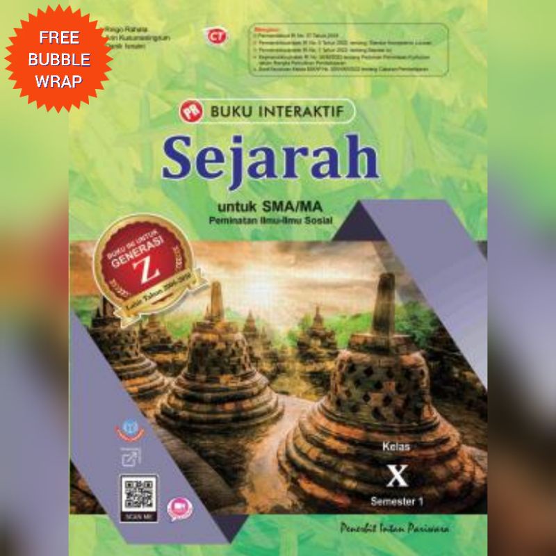 Jual BUKU LKS PR INTERAKTIF SEJARAH PEMINATAN KELAS 10 SEMESTER 1 TAHUN 2023 PENERBIT INTAN ...