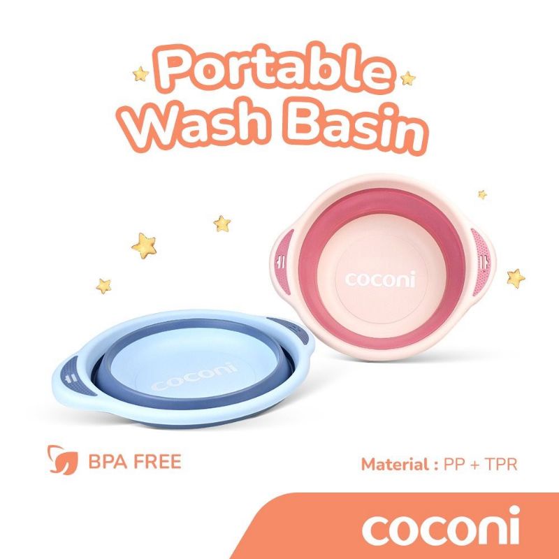 Jual COCONI Foldable Baby Wash Basin | Baskom Ember Lipat Multifungsi ...
