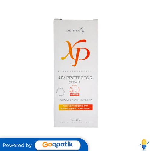 Jual DERMA XP UV PROTECTOR CREAM SPF 30 FOR OILY & ACNE PRONE SKIN 30 GRAM | Shopee Indonesia