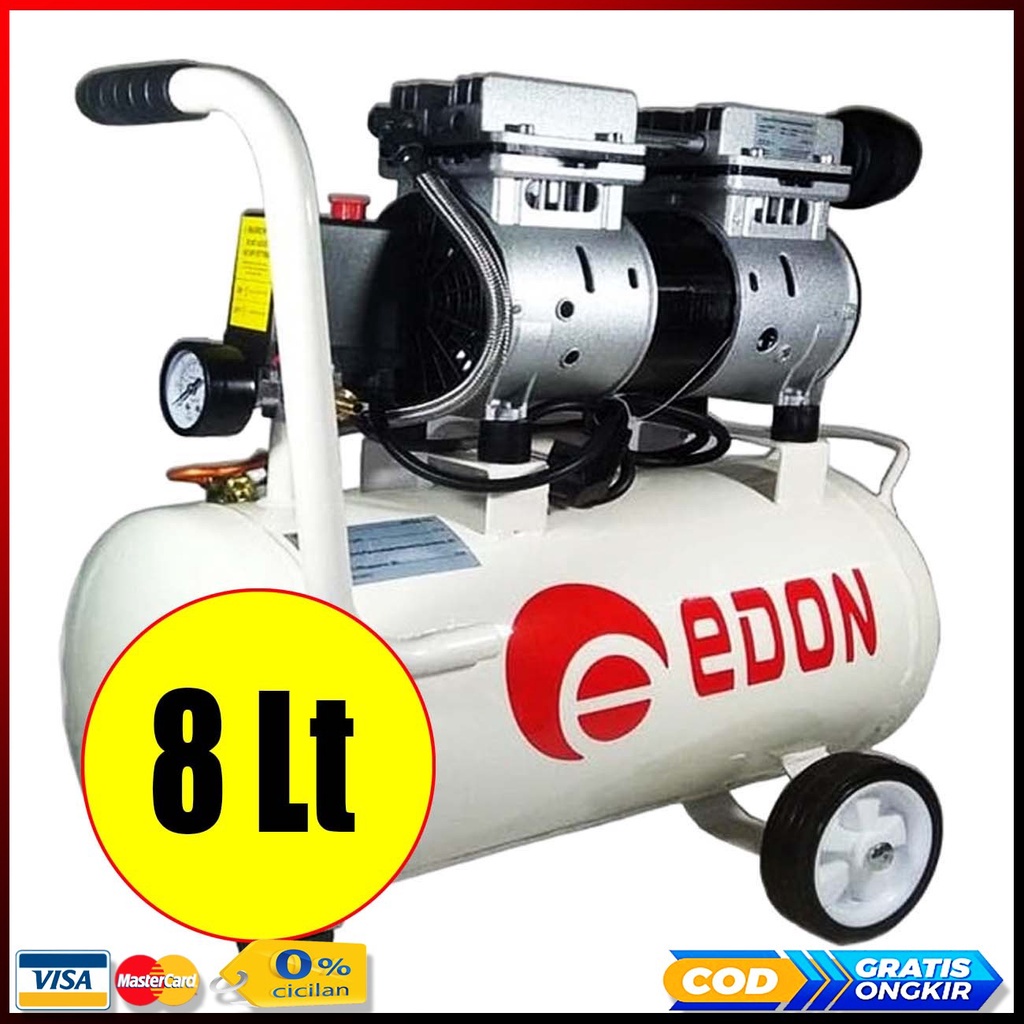 Jual [cuci gudang] Air Compressor 3/4Hp 8LT EDON ED550-8L | Kompressor ...