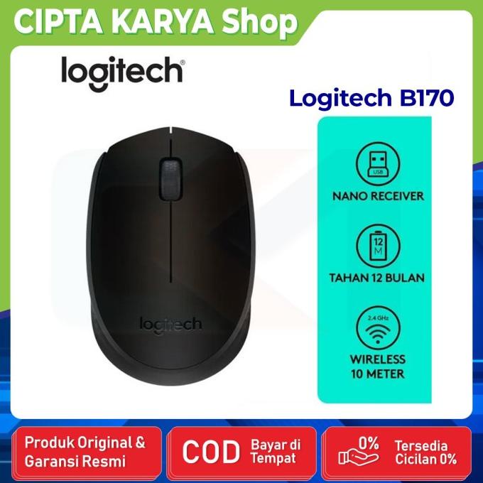 Jual Logitech B170 Wireless Mouse Original | Shopee Indonesia