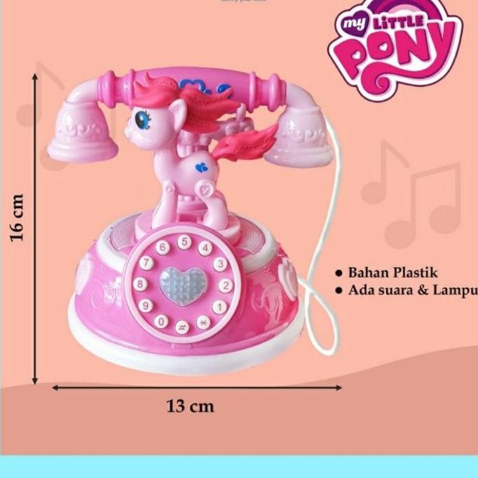 Jual Telephone Little Pony Mainan Telephone Anak Little Pony 009-16 DP ...