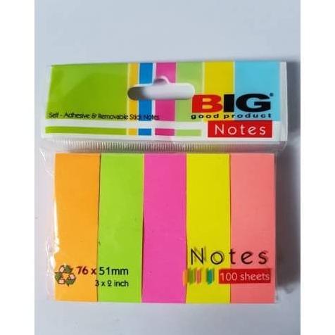Jual Stick Note BIG 76 x 51 Set 5 Warna | Shopee Indonesia