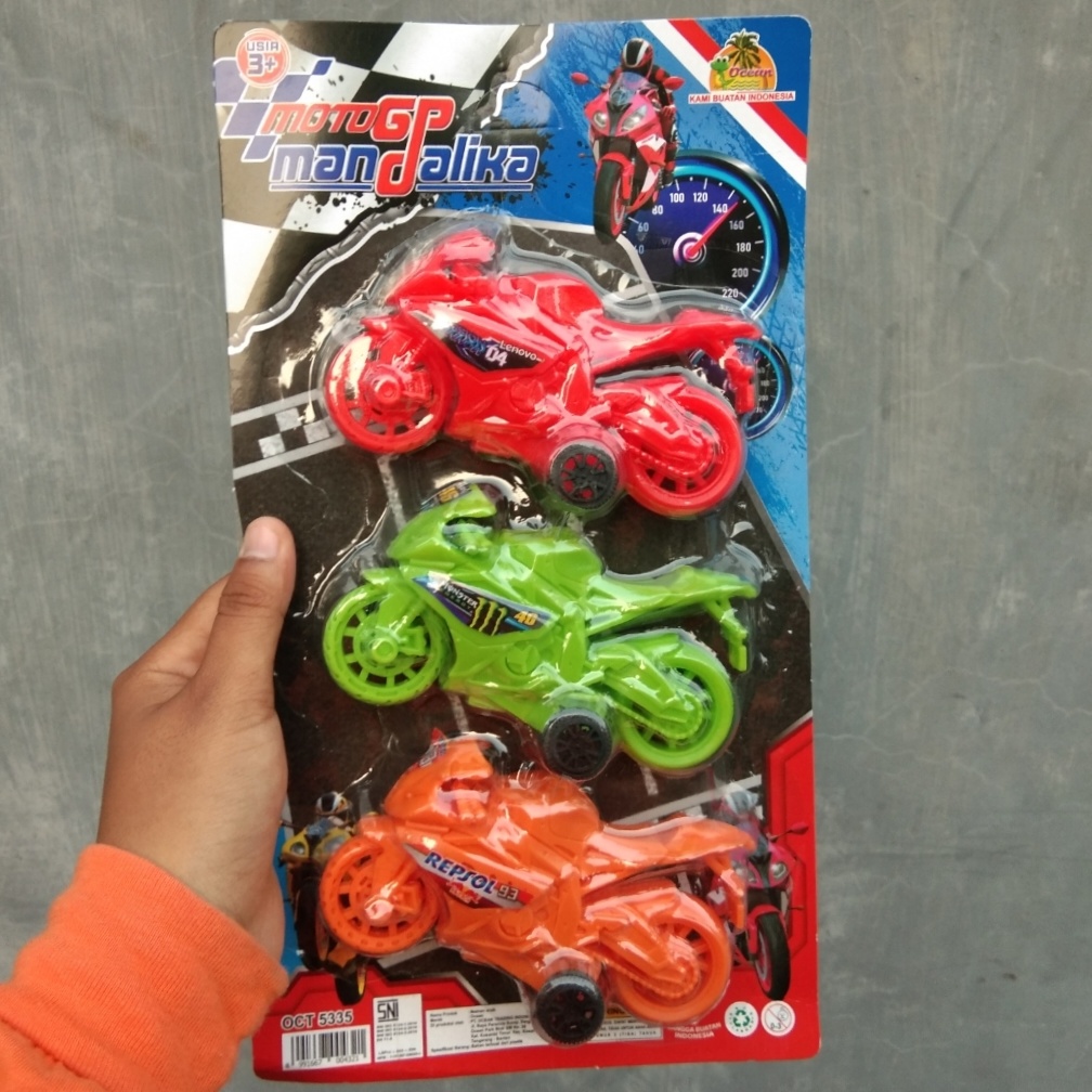 Jual Mainan MOTO GP Mandalika Set Isi 3 Pcs OCT 5335 Terbaru | Mainan ...
