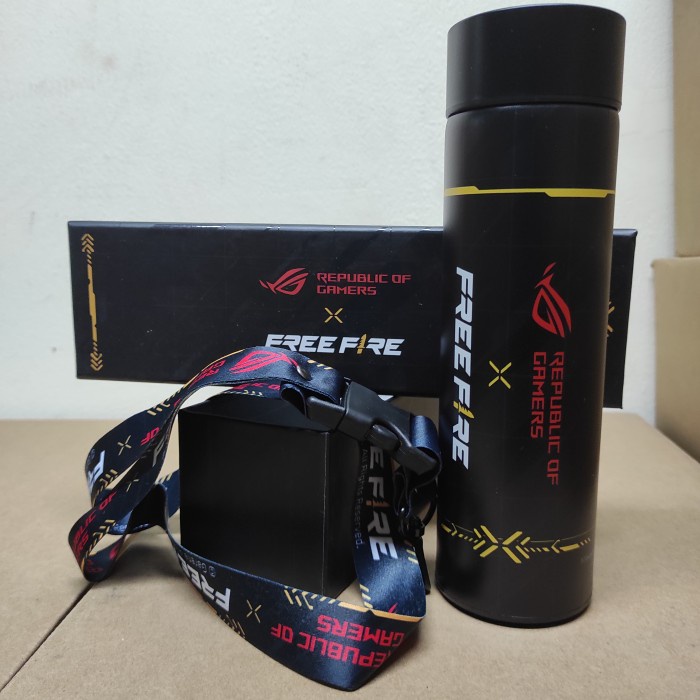 Jual Termos Digital Asus ROG x Freefire Thermos Tumbler Vacuum Flask ...