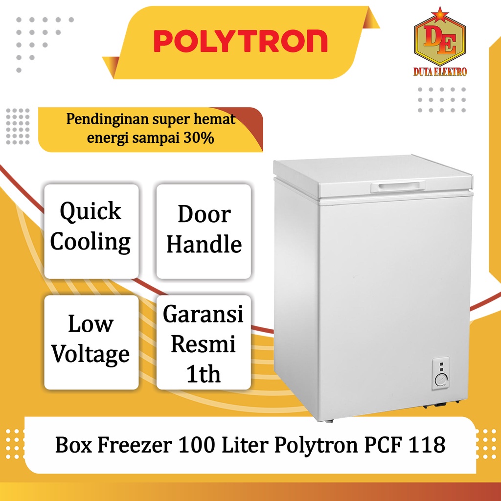 Jual Box Freezer 100 Liter Polytron PCF 118 | Shopee Indonesia