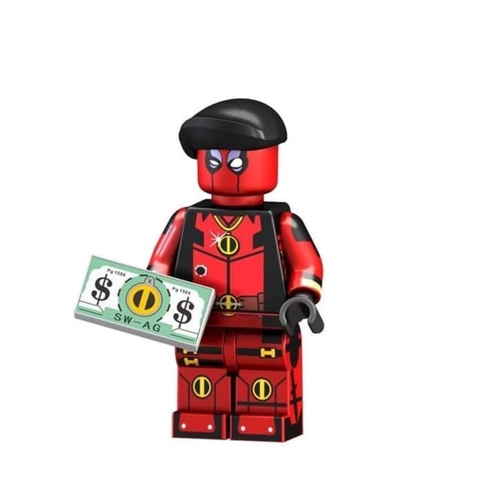 Jual Marvel X-Men Deadpool Wade Wilson Baret Dollar Minifigure Lego ...