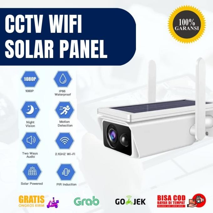 Jual IP Cam Solar Panel Cell CCTV Surya Outdoor Waterproof FHD 1080 ...