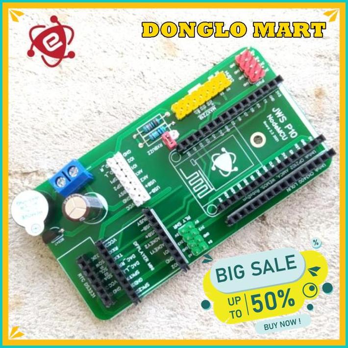 Jual PCB JWS NODEMCU BOARD 2.0 ELEKTRONMART LED P10 ARDUINO GRATIS ...