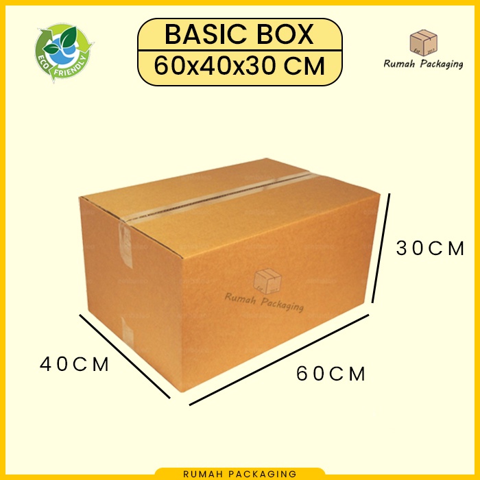 Jual Kardus / Karton Box Packing Polos Besar 60x40x30 cm | Shopee Indonesia