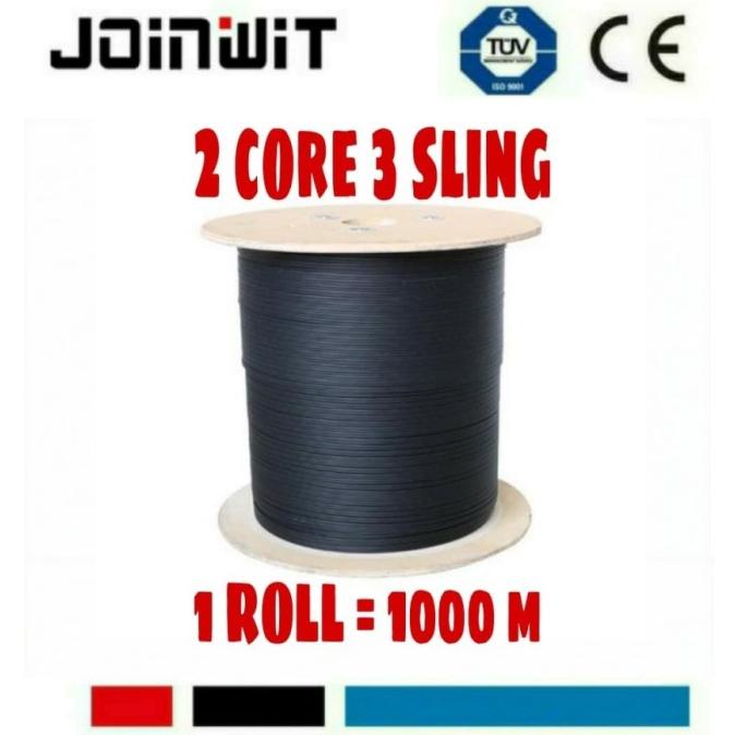 Jual Kabel Dropcore 2 Core Dropwire Drop Wire 2Core Fiber Optik 1000 ...