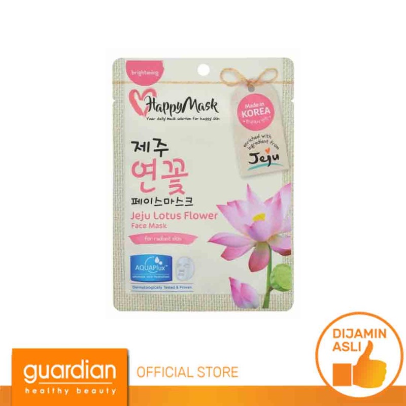 Jual HAPPY MASK Jeju Lotus Flower Face Mask | Shopee Indonesia