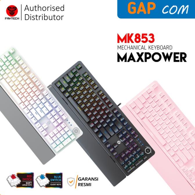 Jual Keyboard Gaming Mechanical Fantech Mk853 Maxpower Rgb Putih/Pink ...