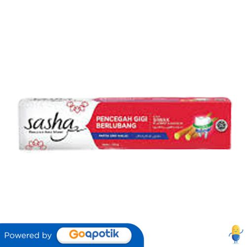 Jual SASHA TOOTHPASTE PENCEGAH GIGI BERLUBANG 65 GRAM TUBE | Shopee ...