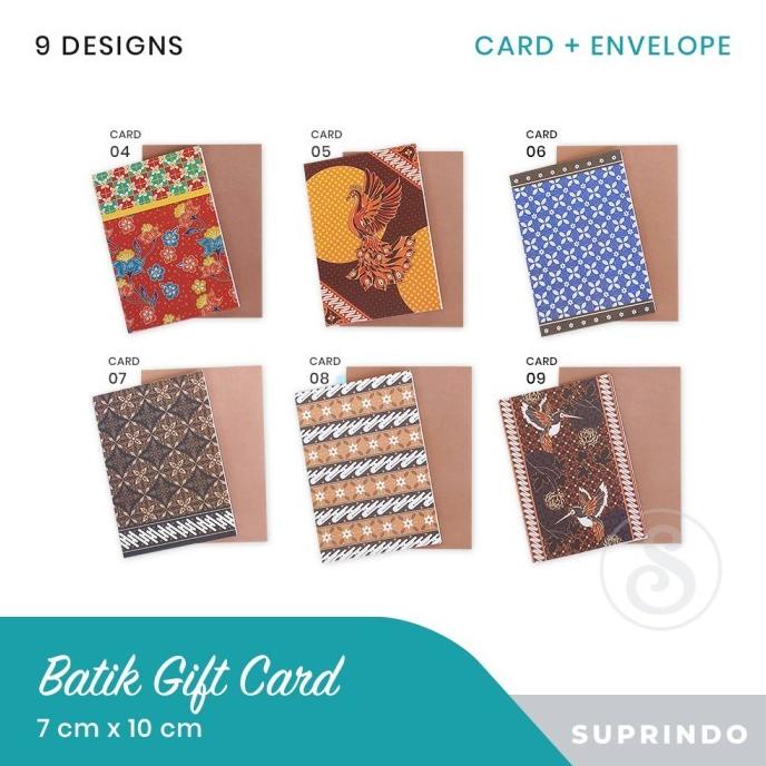 Jual Kartu Ucapan Batik + Amplop 7 X 10 Cm | Shopee Indonesia