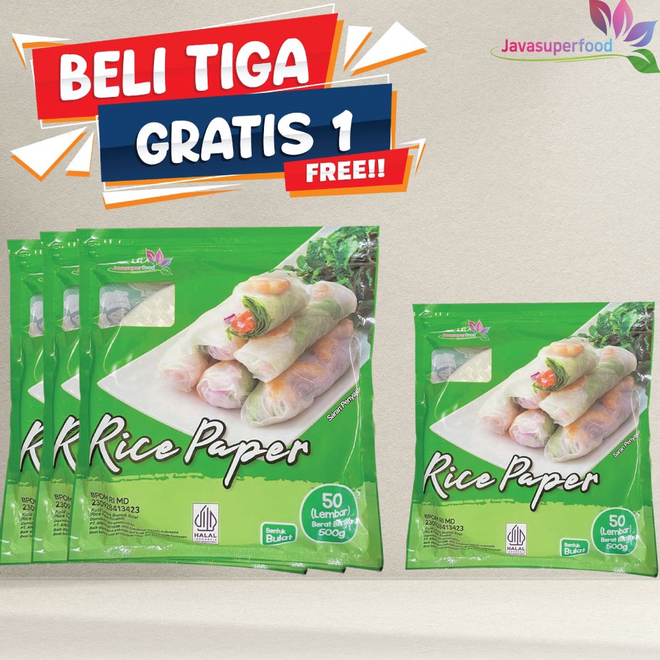 Jual Harga Oke [BELI 3 GRATIS 1] Banh Trang High Quality Rice Paper ...