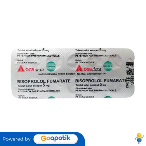 Jual BISOPROLOL OGB DEXA MEDICA 5 MG STRIP 10 TABLET | Shopee Indonesia