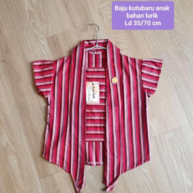 Jual Atasan Kebaya Kutu Baru bahan Lurik anak TK- SD kelas 1 (Ld 36cm) | Shopee Indonesia