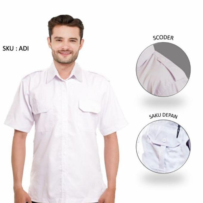 Jual seragam guru sergam pns baju guru putih polos baju lapangan baju ...