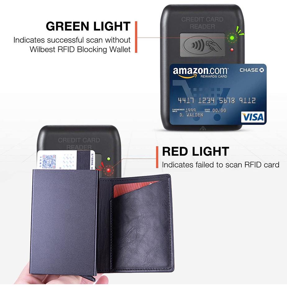 Jual SEN371 Dompet Kartu Pop Up With AirTag Cover RFID Blocking ...
