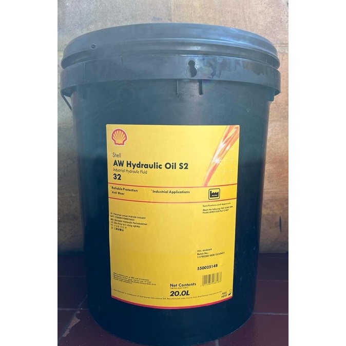 Jual Oli Hidrolik Anti Wear Shell Aw Hydraulic Oil S2 32 Pelumas Iso Vg 32 ---READY--- | Shopee ...