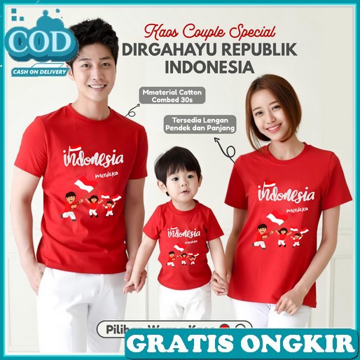 Jual Kaos Merah Putih Agustusan 17 An Tujuh Belas Agustus 2023 Kemerdekaan Hut Ri Ke 78 Atasan ...