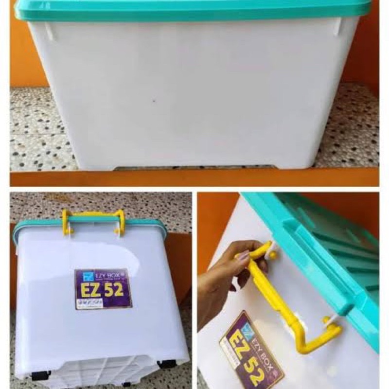 Jual BOX CONTAINER EZY 52 LITER ( KUAT DAN TAHAN BANTING ) | Shopee ...