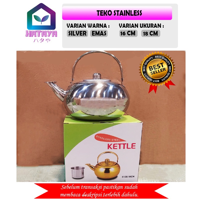 Jual 46 HATAYA - TEKO EMAS STAINLESS STEEL/ TEKO ARABIAN/ TEKO HAJI ...