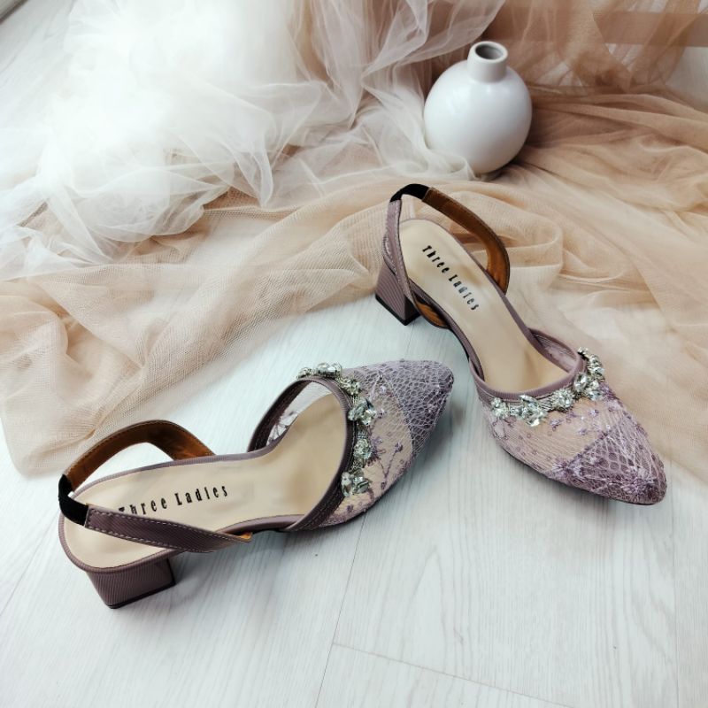 Jual GALA heels 5CM sendal wanita | wedding shoes brukat payet | Shopee ...
