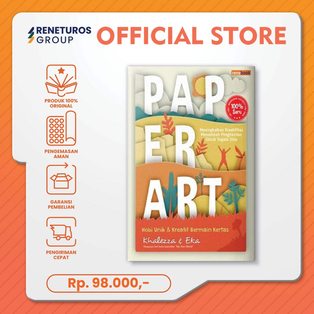 Jual Rene Turos Paper Art: Hobi Unik dan Kreatif Bermain Kertas ...