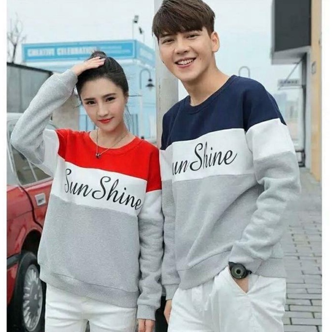 Jual Trend Baju Couple Pasangan Kaos Lengan Panjang Pria Wanita Cp ...