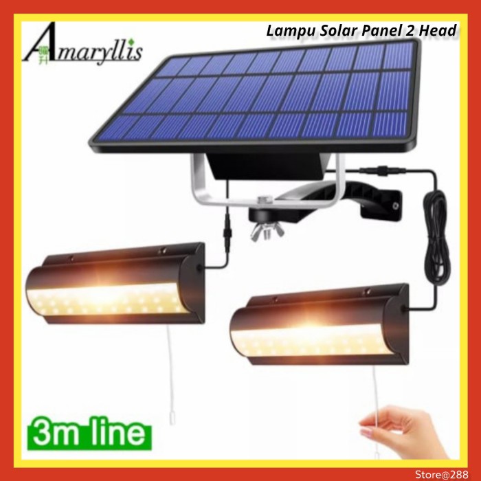 Jual Lampu Taman Solar Cell Panel Tenaga Surya Gantung Dinding Led 2 ...